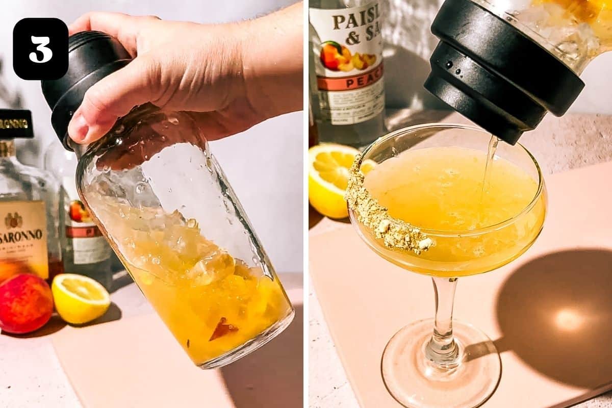 Peach Cobbler Cocktail - A Grateful Meal